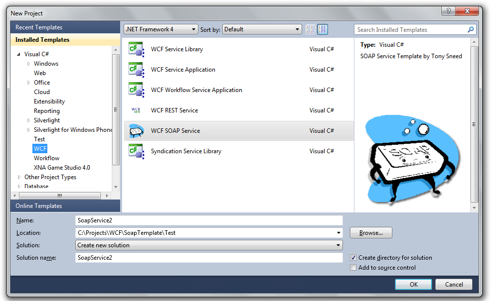 WCF SOAP and REST Multi-Project Visual Studio Templates | Tony Sneed's Blog
